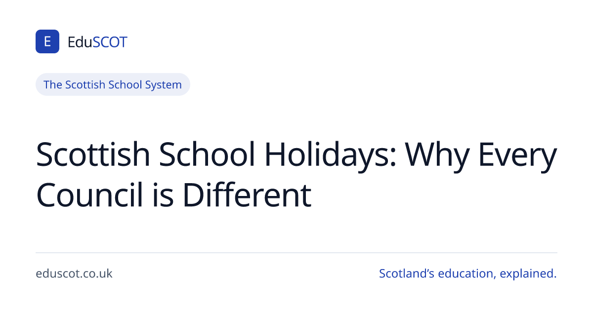 Scottish School Holidays 2026/27 (All 32 Councils) | EduSCOT